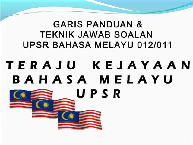 Panduan skima pemarkahan bahasa melayu kertas terkini | DOCX