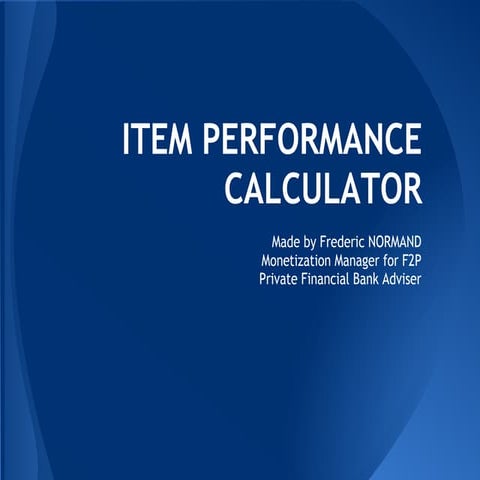 Item performance calculator presentation | PDF