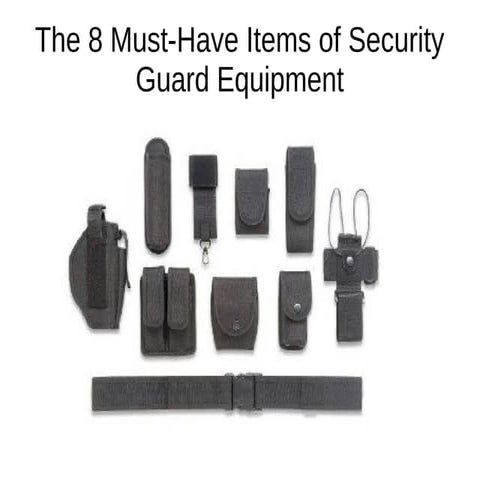 Items of security guard equipment | PDF