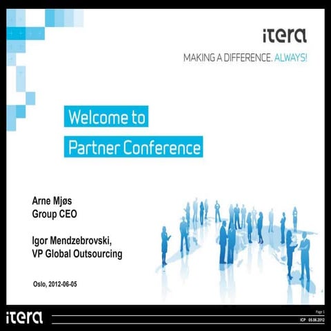 Itera Partner Conference 2012 - Opening | PPT