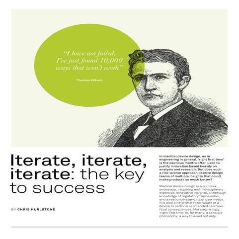 Iterate Iterate Iterate The Key To Success Insight Issue 2 Pdf 3 D Graphics Computer