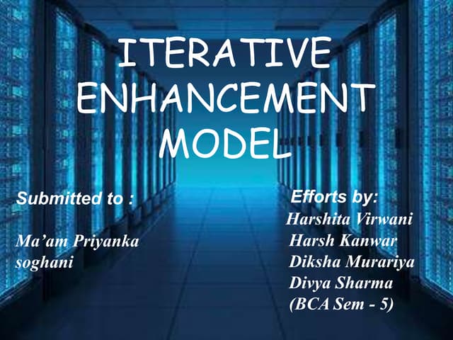 Iterative enhancement model | PPT Iterative enhancement model | PPT