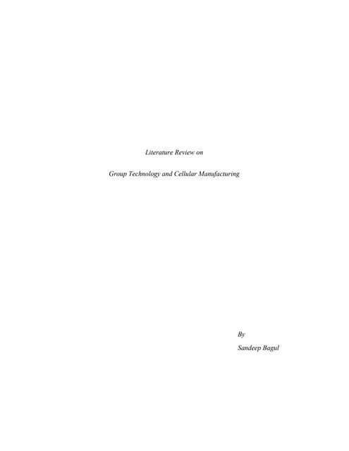 Cellular layout/Manufacturing | PPTX