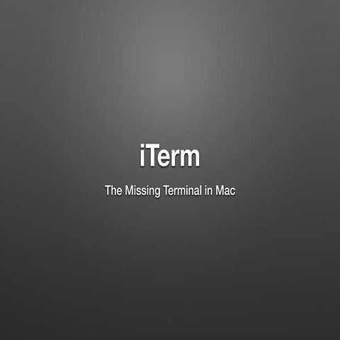 Using Iterm Pdf Operating Systems Computer Software And Applications