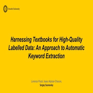Harnessing Textbooks for High-Quality Labeled Data: An Approach to ...