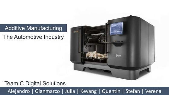 Additive Manufacturing Project Canvas | PPT
