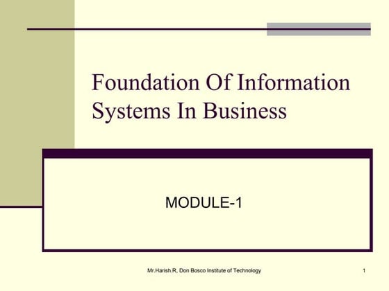 INFORMATION SYSTEM lecture | PPT