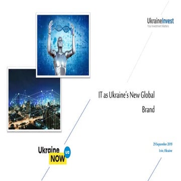 Daniel Bilak. IT as Ukraine’s new global brand | PPTX