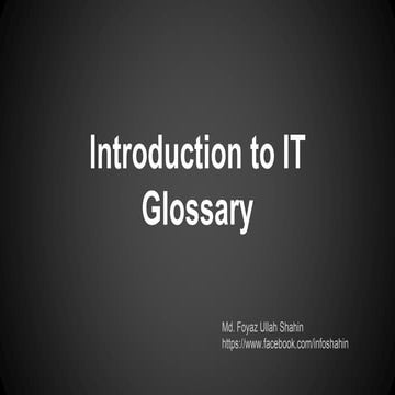 IT glossary | PPTX