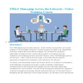ITIL® Managing Across the Lifecycle - Video Training Course