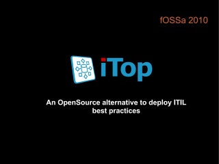 OpenITSM - IT Service Management with Open Source | PPT