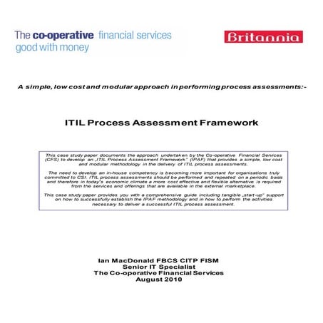 Itil process-assessment-framework | DOCX