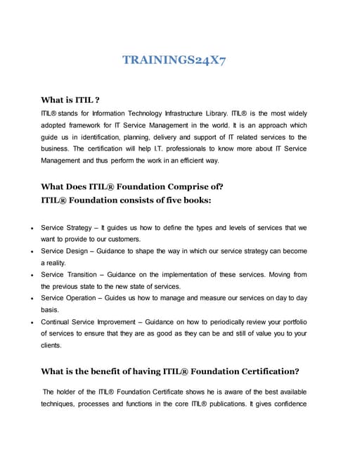 ITIL4 Foundation Training in Dubai- Vinsys | PPTX