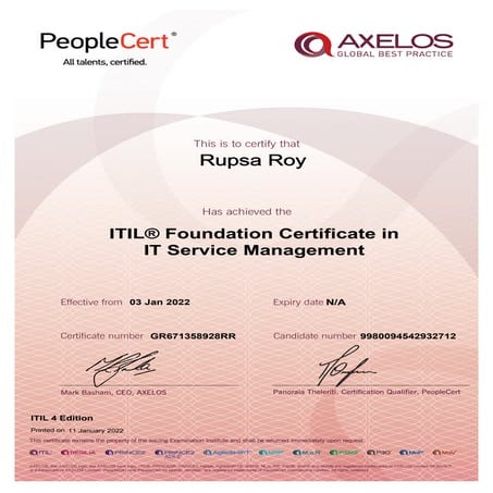 ITIL®4 Foundation | PDF | Business | Business and Finance