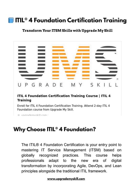 Upgrade My Skill, Certification partner at Upgrade my skill