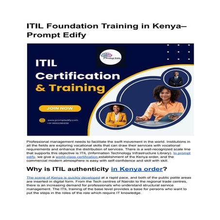 ITIL Foundation Training in Kenya– Prompt Edify.pdf