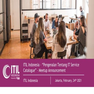 (ONLINE) ITIL Indonesia Community - Meetup Announcement | PPT