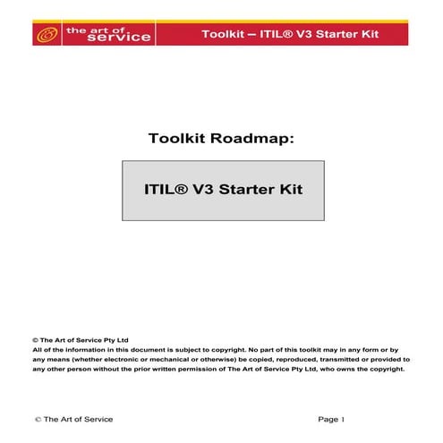 Itil roadmap | PDF