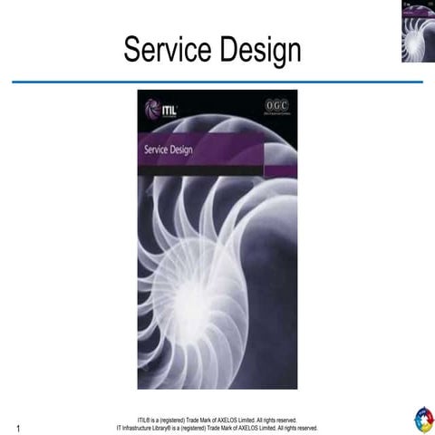 ITIL service design | PPTX