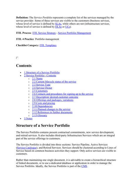 Service Portfolio - Preparing for the Future of your Organization | PPT