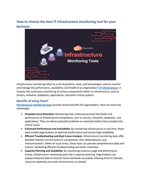 Comprehensive Guide To Infrastructure Monitoring With Key Benefits And