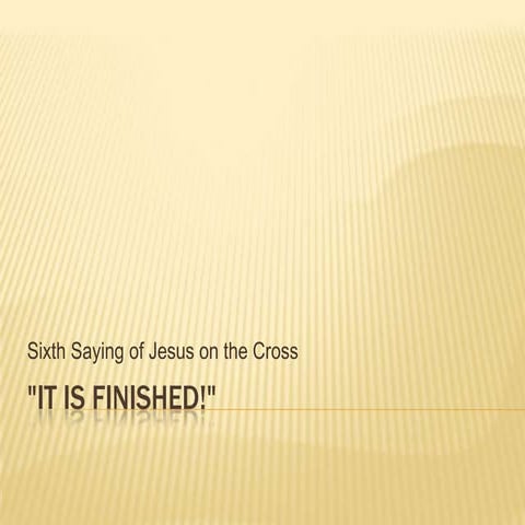 It is finished! | PPTX