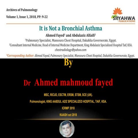 It is not asthma | PPTX