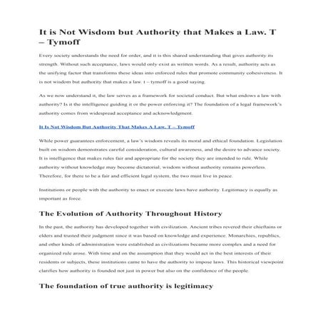 It is Not Wisdom but Authority that Makes a Law. T – Tymoff.pdf