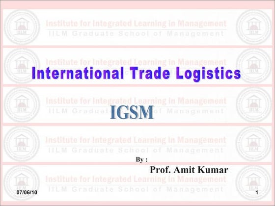 Logistics Information System | PPTX | Logistics | Business