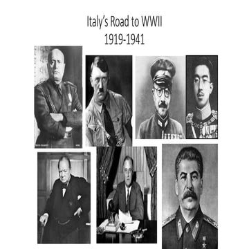 Italy’s road to wwii | PPTX