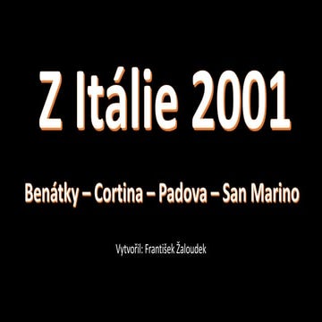 Itálie 2001 | PPTX