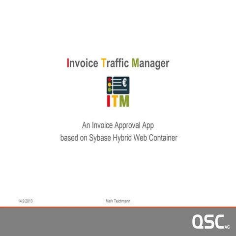 Invoice Traffic Manager | PPTX
