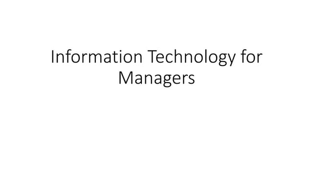 Session 01 Introduction to Computers pptx | PPTX