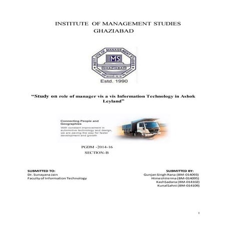 Itm project report | DOCX