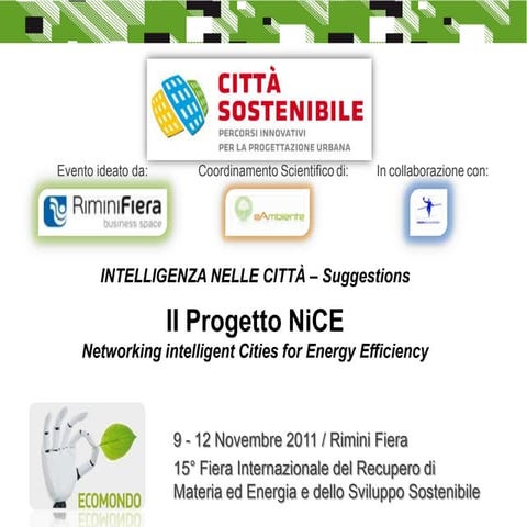 Progetto NiCE: Networking intelligent Cities for | PPTX | Business ...