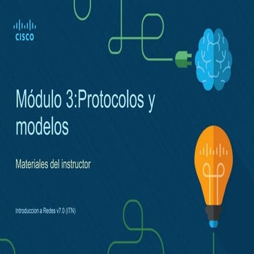 Modulo 3 de ccna 1 de Cisco sobre protocolos y modelos | PPTX