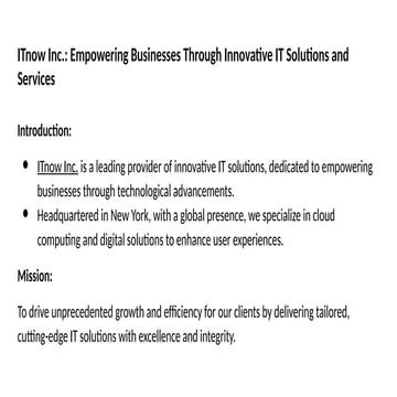 ITnow Inc. Empowering Businesses Through Innovative IT Solutions and ...