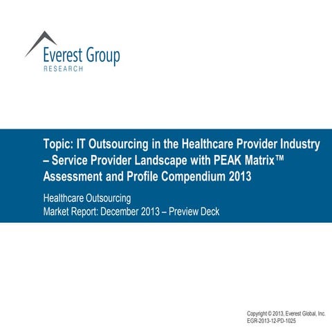 IT Application Outsourcing (AO) in the Healthcare Provider Industry ...