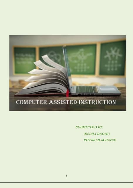 Computer Assisted Instruction | PDF | Education