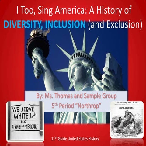 I too, sing america | PPTX