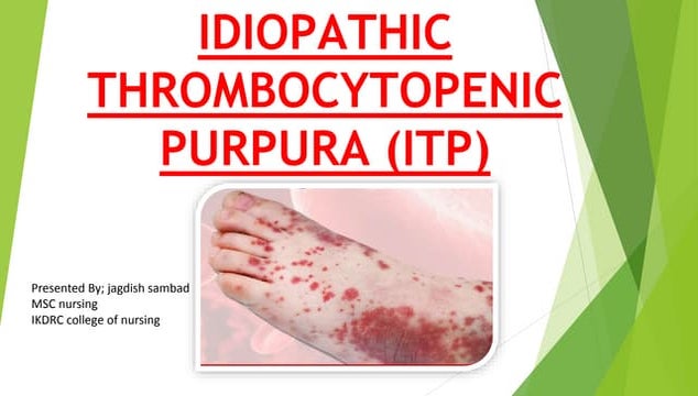 Idiopathic Thrombocytopenic Purpura Rash