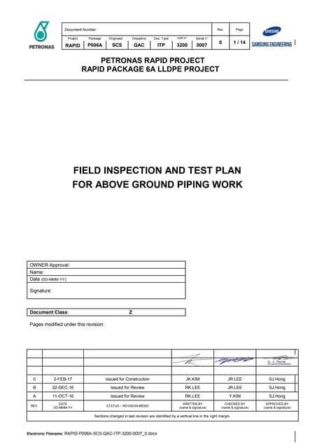 API Specification 6D Quality Specification Level (QSL) | PPTX