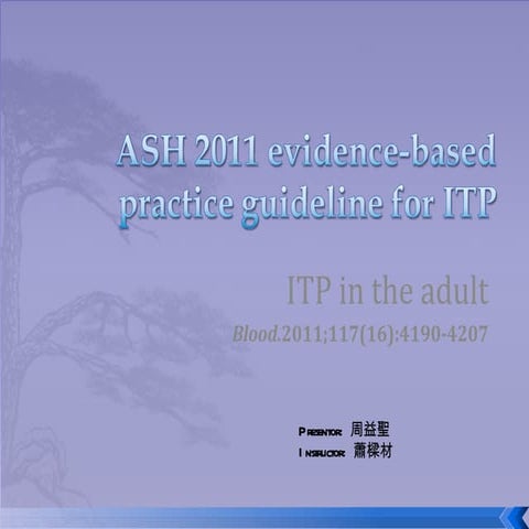 ITP ASH Guideline | PPT