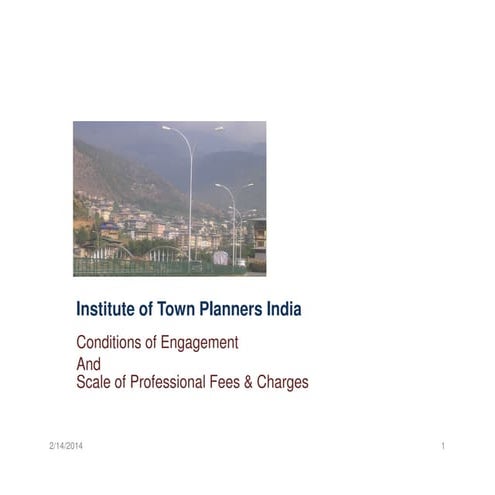 ITPI, Conditions of Engagement and Scale of Professional Fees | PDF