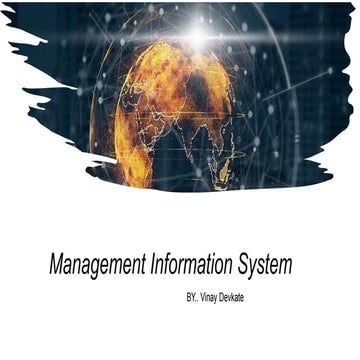 MANAGEMENT INFORMATION SYSTEM | PPT