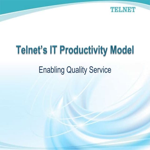 Telnet's IT Productivity Model For Nigeria | PPTX | Computer Networking | Computing
