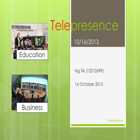 Tele presence and co-presence in HCI | PPTX