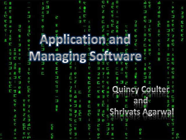 INSTALLING SOFTWARE | PPTX