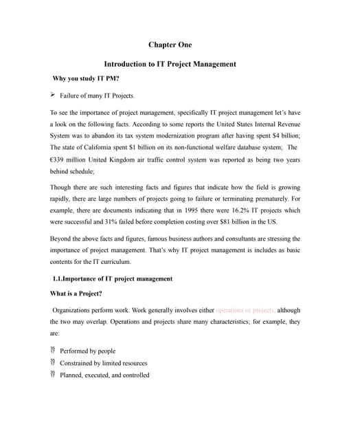 MGT 3302, Introduction to Project Management 1 Cou.docx