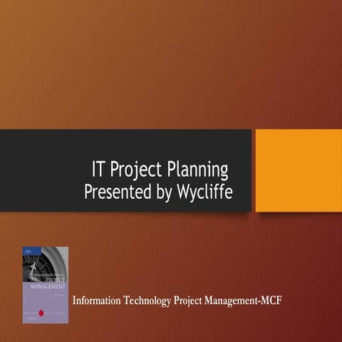 IT PROJECT PLANNING- Emphasizing the need to plan.ppt
